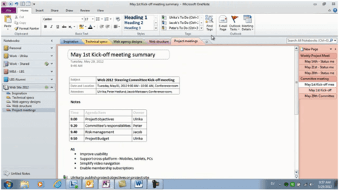 Smart and effective notes using Microsoft OneNote
