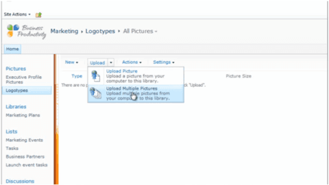 Learn how to create a shared picture library in Microsoft SharePoint 2010