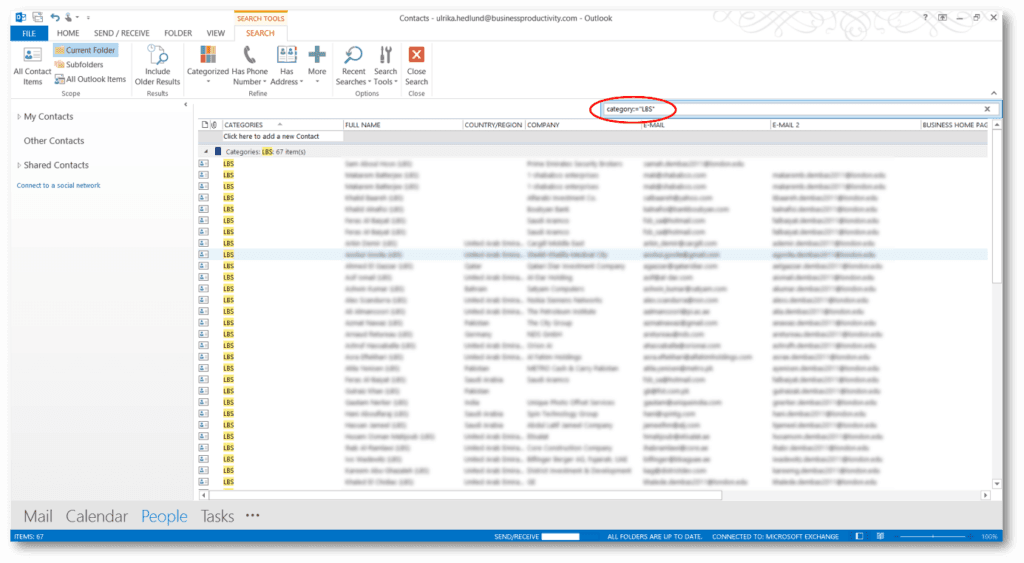 Manage contacts effectively in Outlook