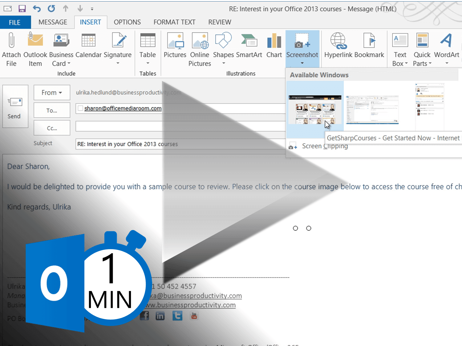 How To Email A Screenshot In Outlook 2013 How To Email A Screenshot In Outlook 2013