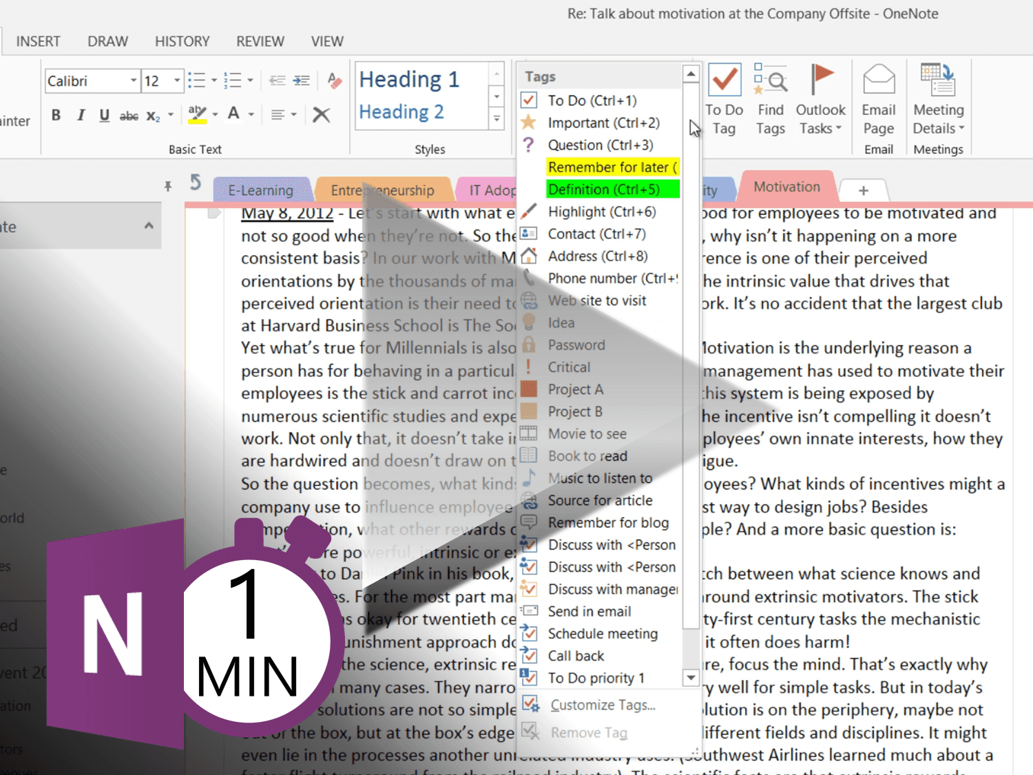 How to tag information